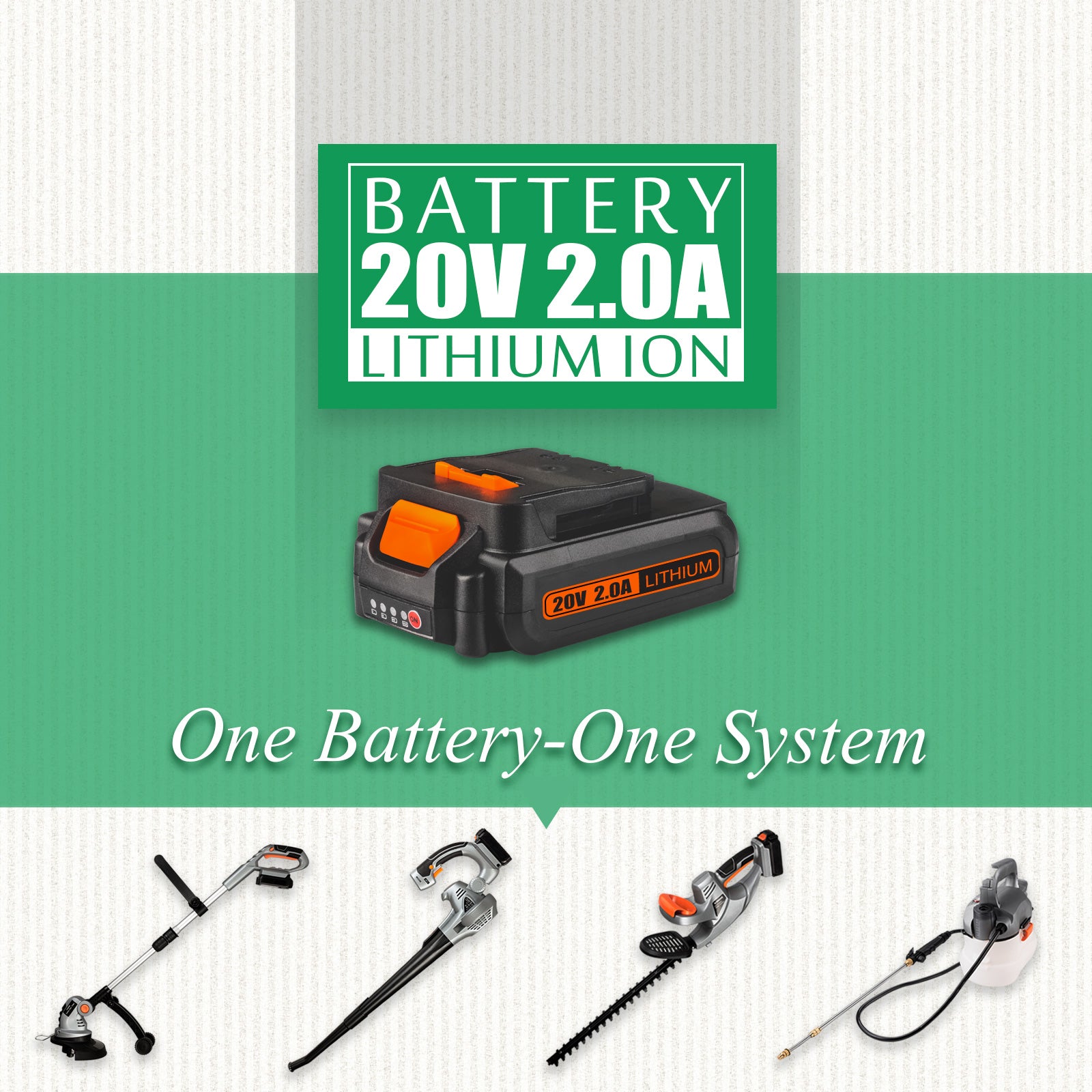 Buy Cordless Electric Power Grass Trimmer with 20V 2A Battery & Charger ...